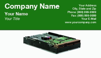 Technician Computer Business Cards