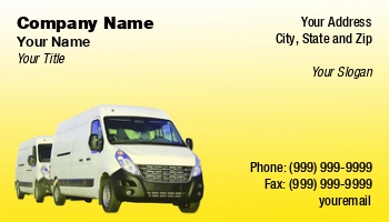 Shuttle Service Business Cards