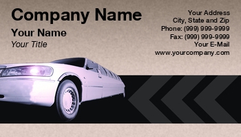 UBER Limousine Business Cards