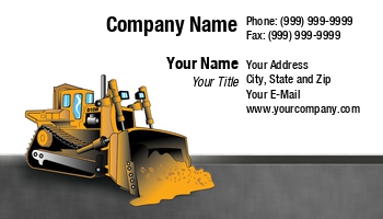 Bulldozer Business Cards