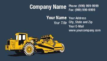 Equipment Rental Business Cards Copy