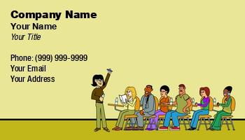 Communications Teacher Business Cards