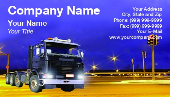 Truck Loader Business Cards