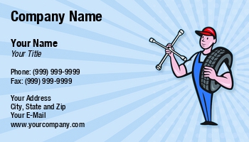 Tire Changer Business Cards