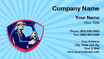 Vehicle Operator Business Cards