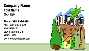 Hollywood Business Cards