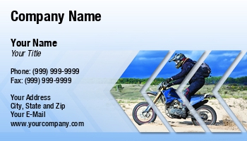 Motocross Business Cards