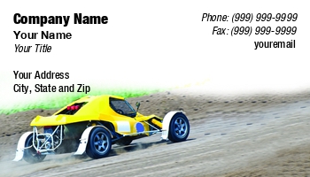 Auto Racing Business Cards