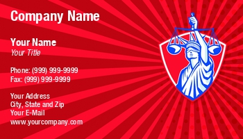 Criminal Justice Business Cards