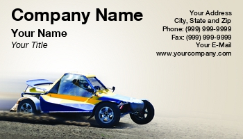 Auto Racing Business Cards