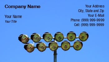 Stage Lighting Business Cards