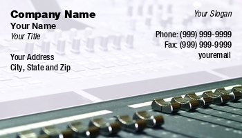 Recording Studio Business Cards