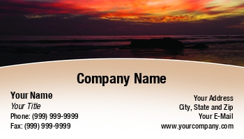 Sunset Business Cards