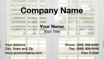 Window Tinting Business Cards