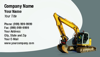 Equipment Rental Business Cards Copy