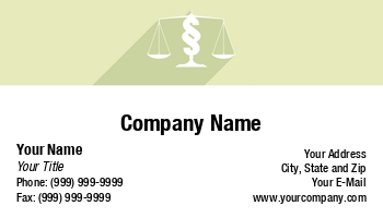 Criminal Justice Business Cards