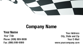 Auto Racing Business Cards