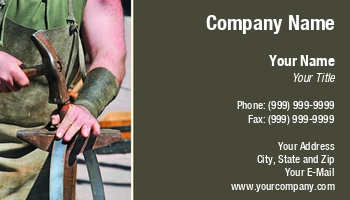 Blacksmith Business Cards