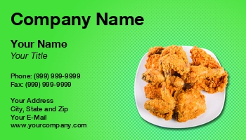 Fried Chicken Business Card
