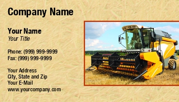 Equipment Rental Business Cards Copy
