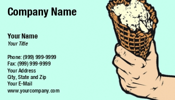 Ice Cream Business Cards