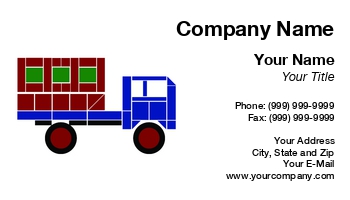 Truck Driver Business Cards
