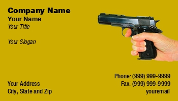 Firearms Business Cards