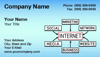 Social Media Marketing Business Cards