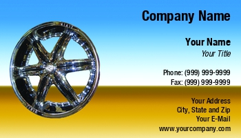 Tire Changer Business Cards