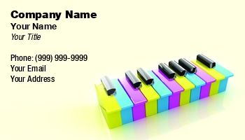 Piano Business Cards