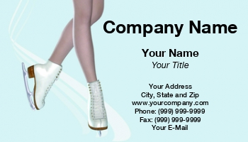 Ice Skating Business Cards