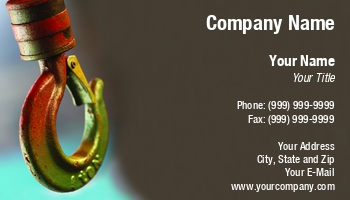 Equipment Operator Business Cards