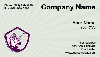 Sandblasting Business Cards