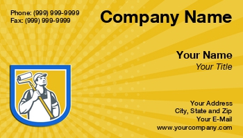 Powder Coating Business Cards