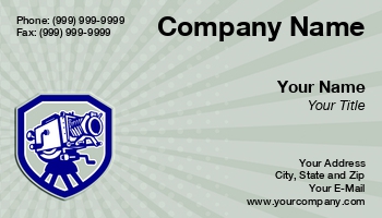 Cameraman Business Cards