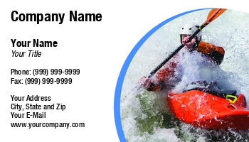 Rafting Business Cards