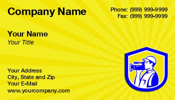 Cameraman Business Cards