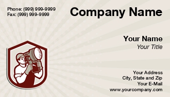Stage Lighting Business Cards