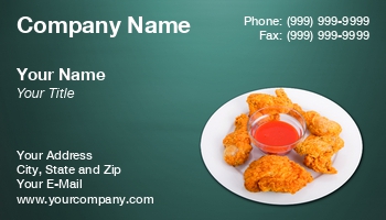Fried Chicken Business Card