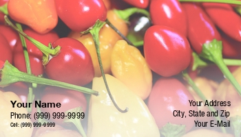 Food Products Business Cards