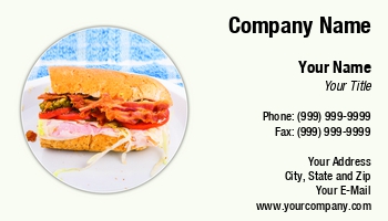 Food Delivery Service Business Cards