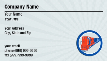 Railroad Conductor Business Cards