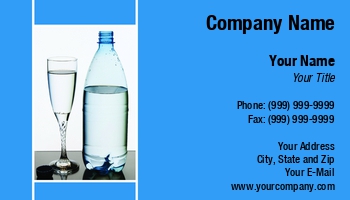 Bottled Water Business Cards