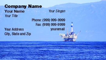 Oil and Gas Business Cards