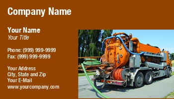 Septic Tanks Business Cards