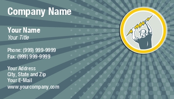Electrical Contractor Business Cards