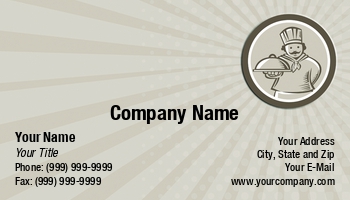 Waiter Business Cards