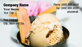 Ice Cream Business Cards