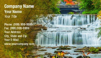 Waterfall Business Cards