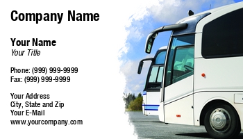 Bus Company Business Cards